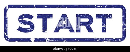 start stamp. square grunge sign isolated on white background Stock ...