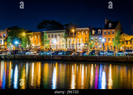 View of the Fells Point Waterfront, in Baltimore, Maryland Stock Photo ...