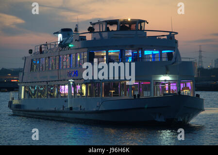 Thames Luxury Charter's Erasmus party boat heads through London's Royal ...