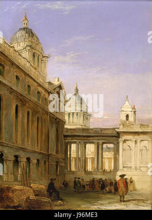 'Greenwich Hospital' is a 19th-century painting, created between circa ...