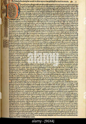 Illustrations from the Nuremberg Chronicle by Hartmann Schedel depict ...