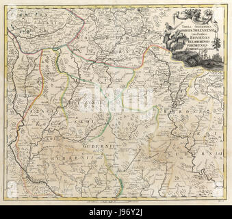 Map of the Russian Empire in 1745 Stock Photo - Alamy