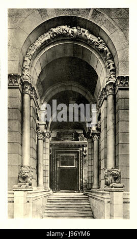 This 1909 heliograph by Kowalczyk showcases medieval bas-reliefs on the ...