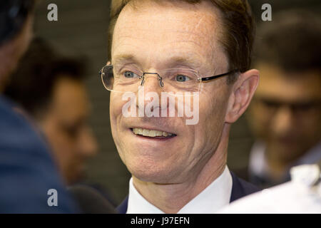 Conservative candidate Andy Street after being elected as the first ...