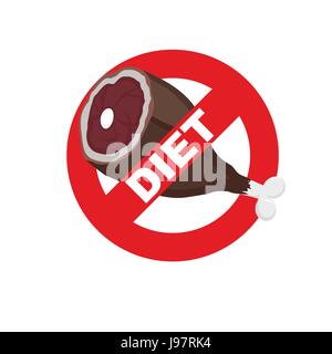 Pig is forbidden. Pork is forbidden. Red prohibition sign of pork. No ...