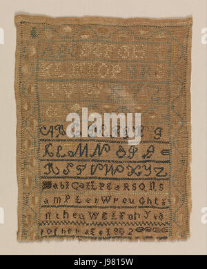 The Abigail Pearson Sampler is a 19th-century embroidered piece ...