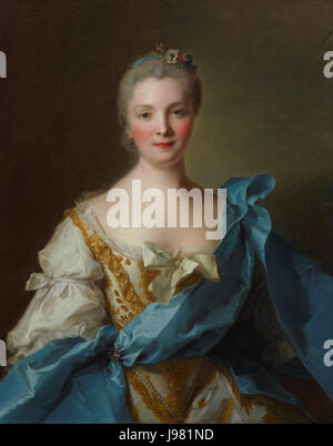 Jean-Marc Nattier's portrait of Madame Victoire reflects the Rococo ...