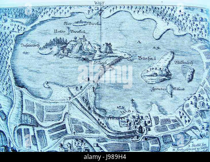 Map of Staffelsee Stock Photo - Alamy