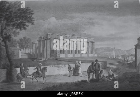 The Temple at Corinth - by James Athenian Stuart Stock Photo - Alamy