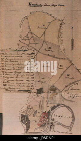 Novi sad map 1805 Stock Photo - Alamy