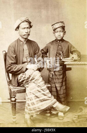 Sri Lankan Malay Father and Son Stock Photo - Alamy