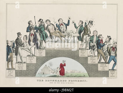 Drunkards Progress, 1846 Stock Photo - Alamy