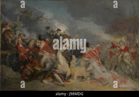 Battle of Princeton - sketch by Trumbull Stock Photo - Alamy