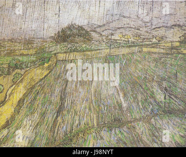 Van Gogh - Weizenfeld im Regen Stock Photo - Alamy