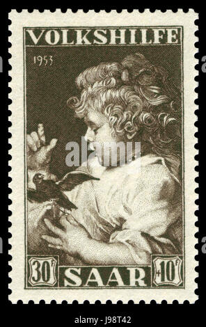 This artwork, 'Das Kind mit dem Vogel' (The Child with the Bird ...
