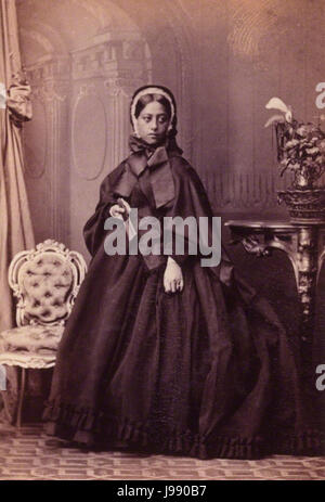 Queen Emma of Hawaii, photograph by Camille Silvy, (cropped Stock Photo ...