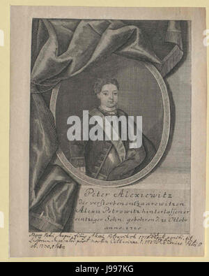 Peter II of Russia (engraving), Emperor, Portrait, Russia Stock Photo ...