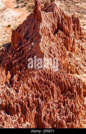 Red Tsingy. Typical landscape. Madagascar Stock Photo - Alamy
