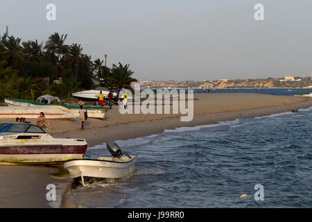 Boats in Mussulo island, Luanda Angola Stock Photo - Alamy