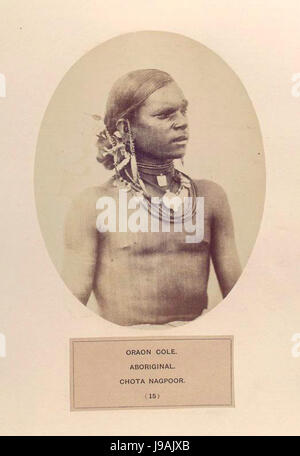 The People Of India 1868 Oraon Cole Stock Photo - Alamy