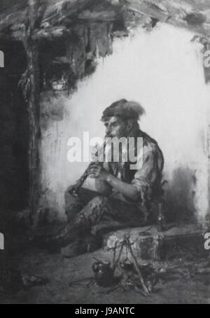 Raphael Ritz - Savoyard jouant du hautbois Stock Photo - Alamy