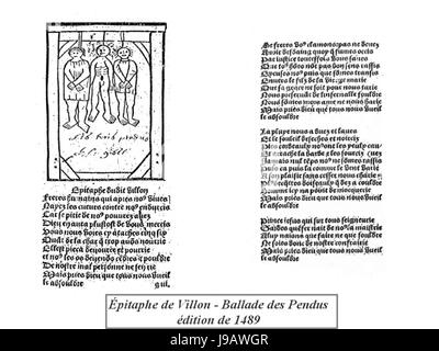 Villon - Ballade des pendus Stock Photo - Alamy