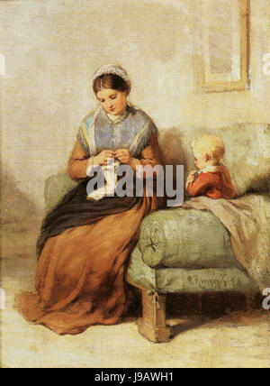 Rumpf Peter Philipp - Mutter Und Kind Auf Dem Sofa - German School ...