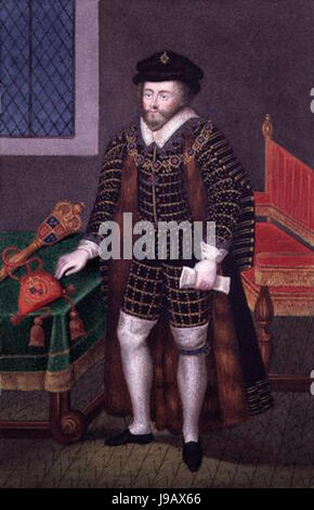 This portrait of Sir Christopher Hatton, an English statesman and ...