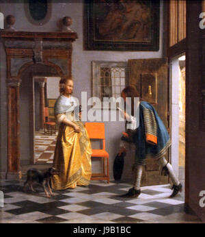 Pieter de Hooch's "Interior of a Dutch House" (circa 1658): Displayed ...