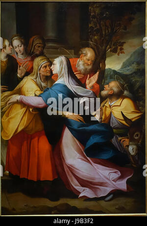 The Visitation by Camillo Procaccini, c. 1602, oil on canvas Stock ...