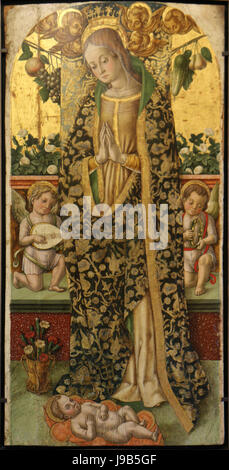 Vittorio Crivelli - La Vierge adorant l'Enfant Stock Photo - Alamy