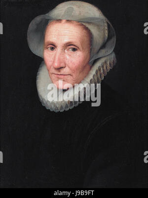 Woman in a Millstone Ruff, by Dutch school of the 16th or 17th century ...