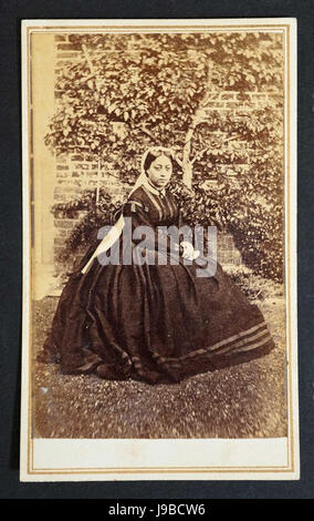 Queen Emma of Hawaii, 1865, carte de visite Stock Photo - Alamy