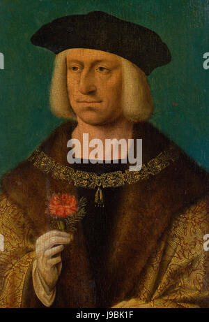 Portrait of emperor Maximiliaan I (1459-1519); Imperator Caesar Divus ...