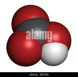 Bicarbonate anion, chemical structure. Common salts include sodium ...