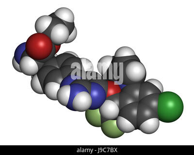 Telotristat ethyl drug molecule, illustration Stock Photo - Alamy