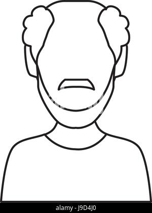 Old man faceless profile Stock Vector Image & Art - Alamy
