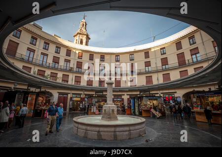 The Round Square Europe Spain Valencia Placa Redonda Stock Photo - Alamy