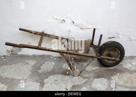 Broken wheelbarrow, Vathy, Meganisi, Greece Stock Photo - Alamy