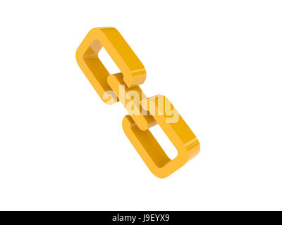 Link sign icon. Hyperlink chain symbol. Floral flat design on a blue ...