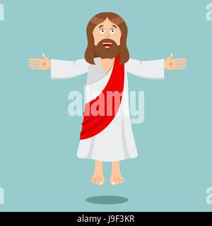 Jesus of Nazareth cartoon character. Vector Illustration. Kids History ...