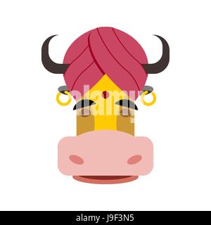 Indian headgear turban with feather vector icon Stock Vector Image ...