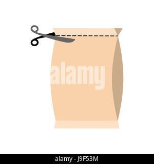 Package box template set. Dotted lines scheme of paper packaging ...