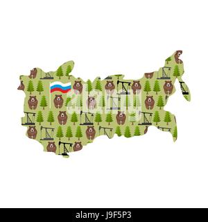 Russia map, cartoon style Stock Vector Image & Art - Alamy