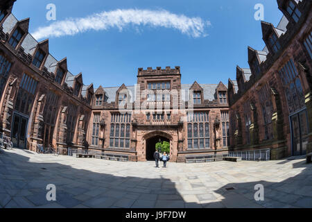 Central courtyard at East Pyne Hall, Princeton University Stock Photo ...