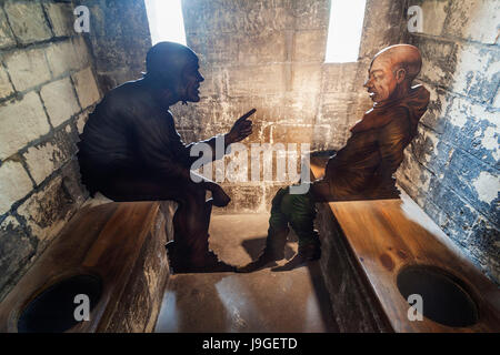 medieval toilet castle toilet garderobe Stock Photo - Alamy
