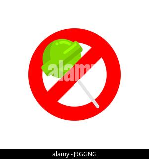 Warning stop danger sign with sugar inscription Stock Vector Image ...