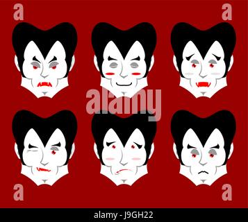 Vampire Facial Expressions Stock Vector Image & Art - Alamy