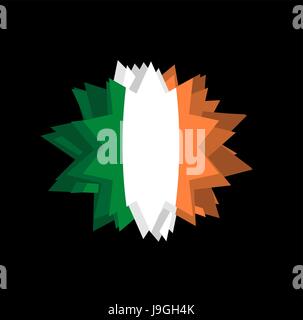 Gold star with a flag of Ireland Stock Vector Image & Art - Alamy