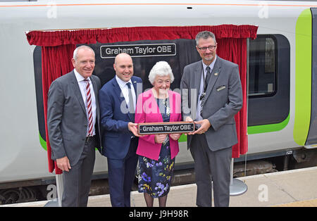 London Midland's managing director, Patrick Verwer, Steve Helfet, Rita ...